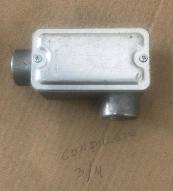 Condulete alumínio em L com rosca e tampa - Garimpo Industrial